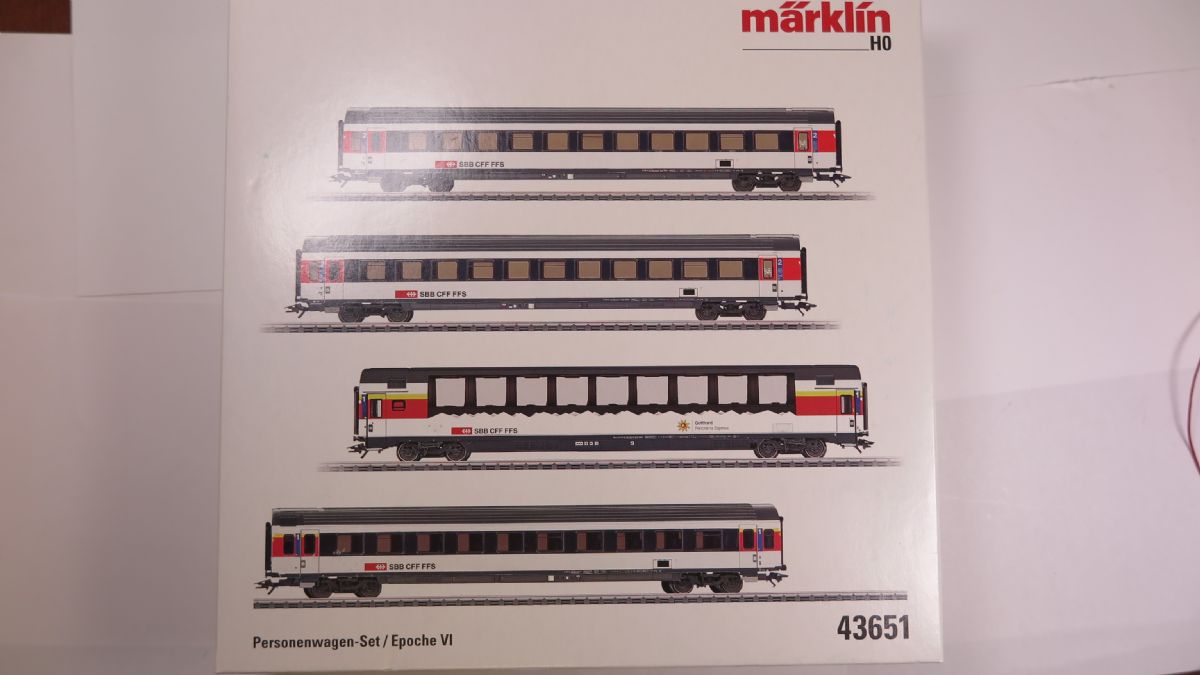 Märklin 43651 SBB Vagnset, Begagnat i Vagnar H0