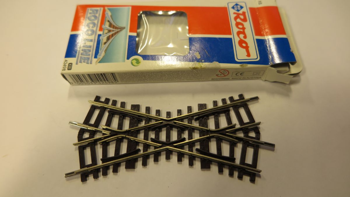 Kort korsning 119mm Roco, Begagnat i Roco-Line räls