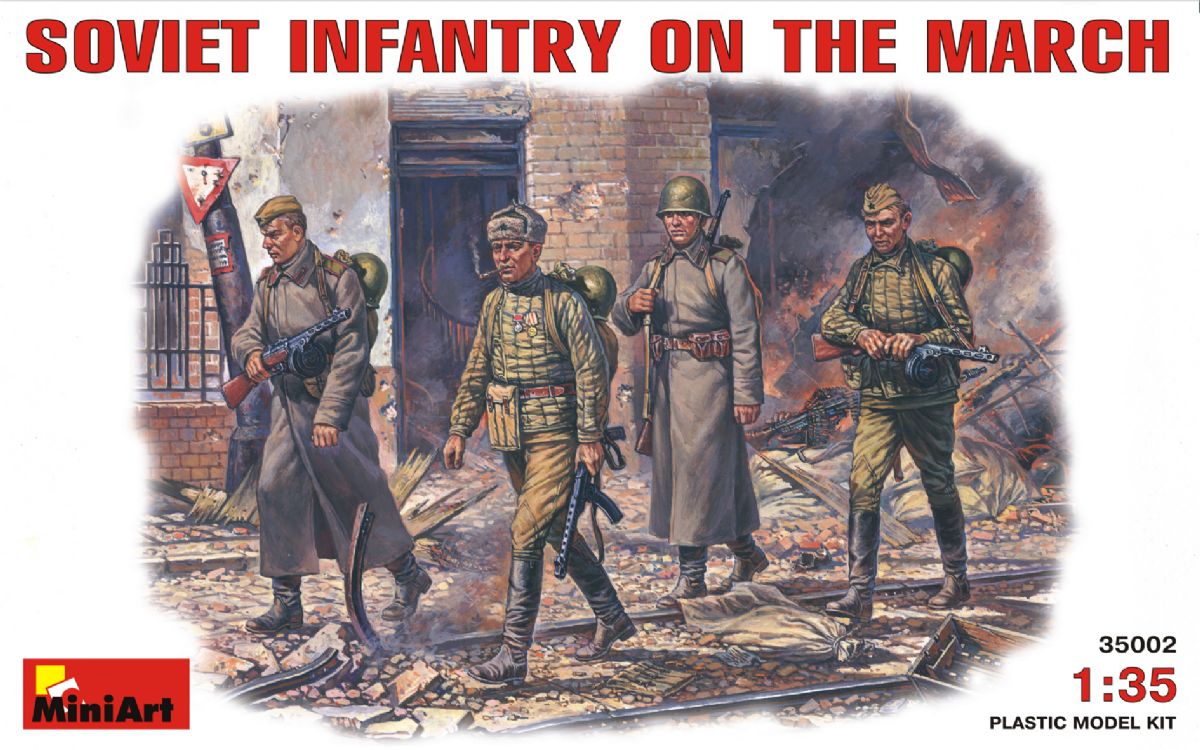 SOVIET INFANTRY THE MARCH, Mini-art i Militär
