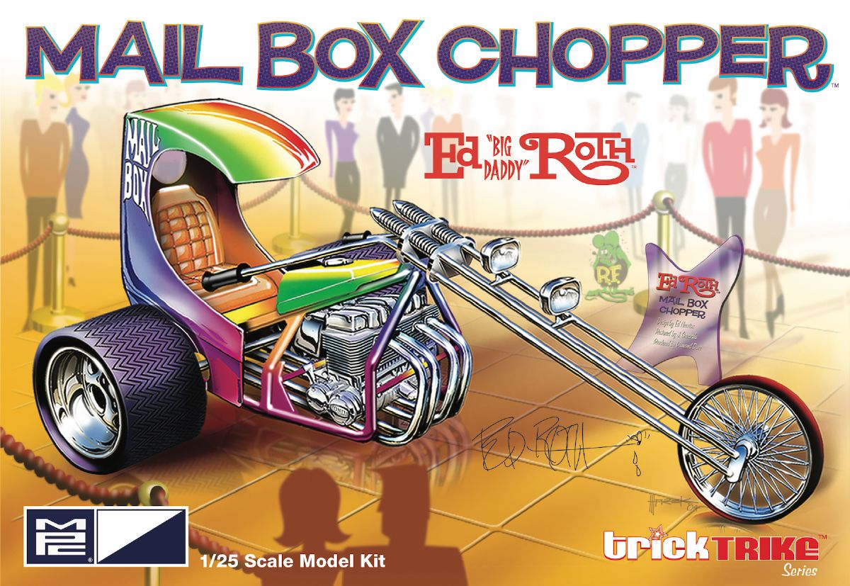 Ed Roths Mail Box Chopper, Plastbyggsatser i Bilar o MC