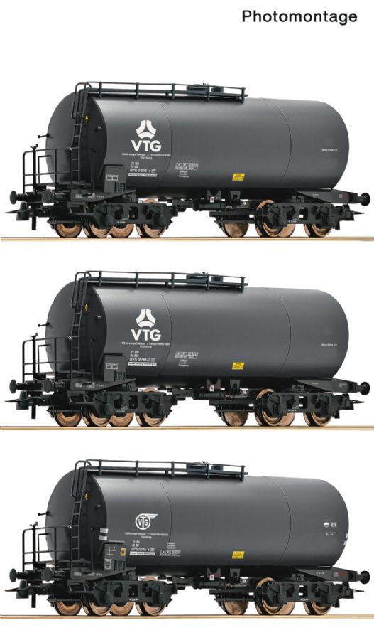 3 piece set: Tank wagons,, Roco i Vagnsatser H0