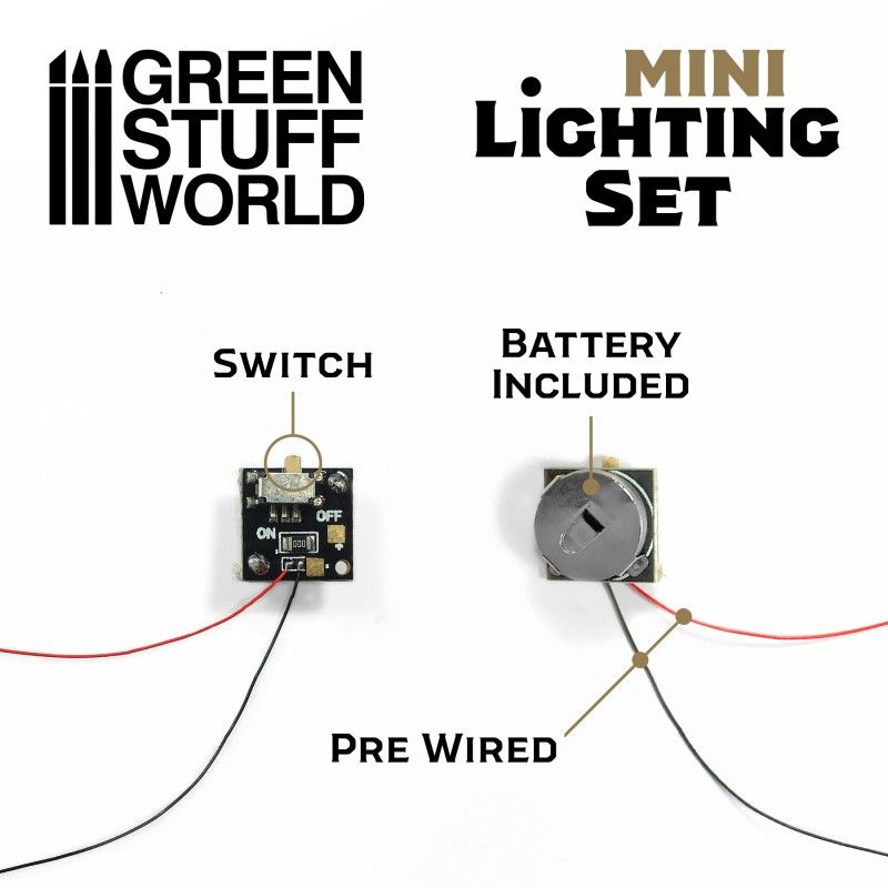 LED Light Kit Mini Switch, Green stuff i Övrigt