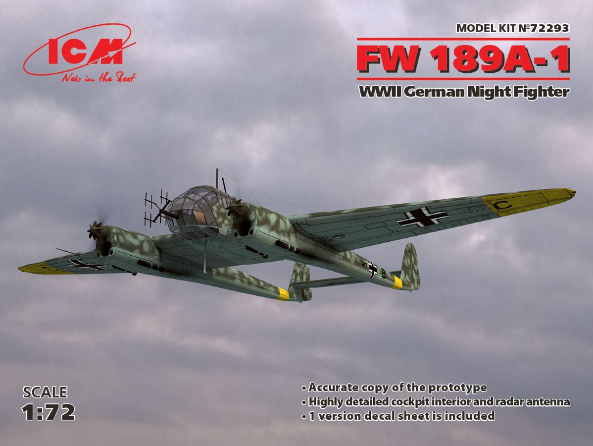 1/72 FW 189A-1 German, ICM i ICM