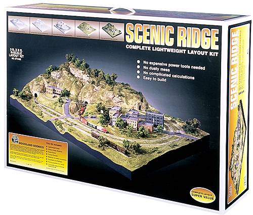 Scenic Ridge N Layout Kit, Woodland Scenics i Landskapssatser